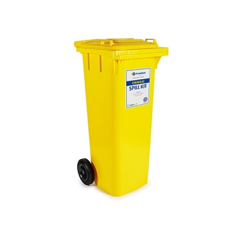 120L Chemical Spill Kit - 2 Wheeled Bin - C.Quip